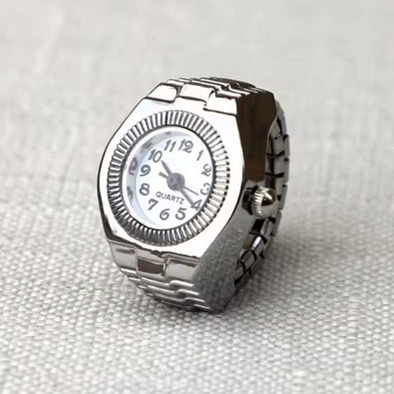 Elegant Vintage Finger Watch Ring - Perfect Blend of Style and Functio