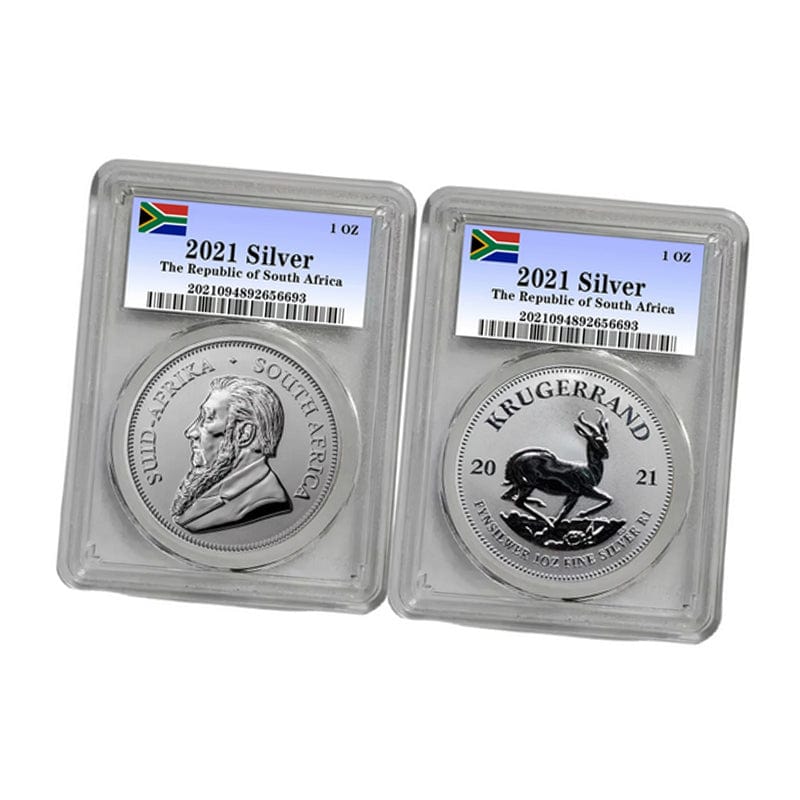 2021 South African Krugerrand Coin - Silver Plating Coin - Medal Badge ...