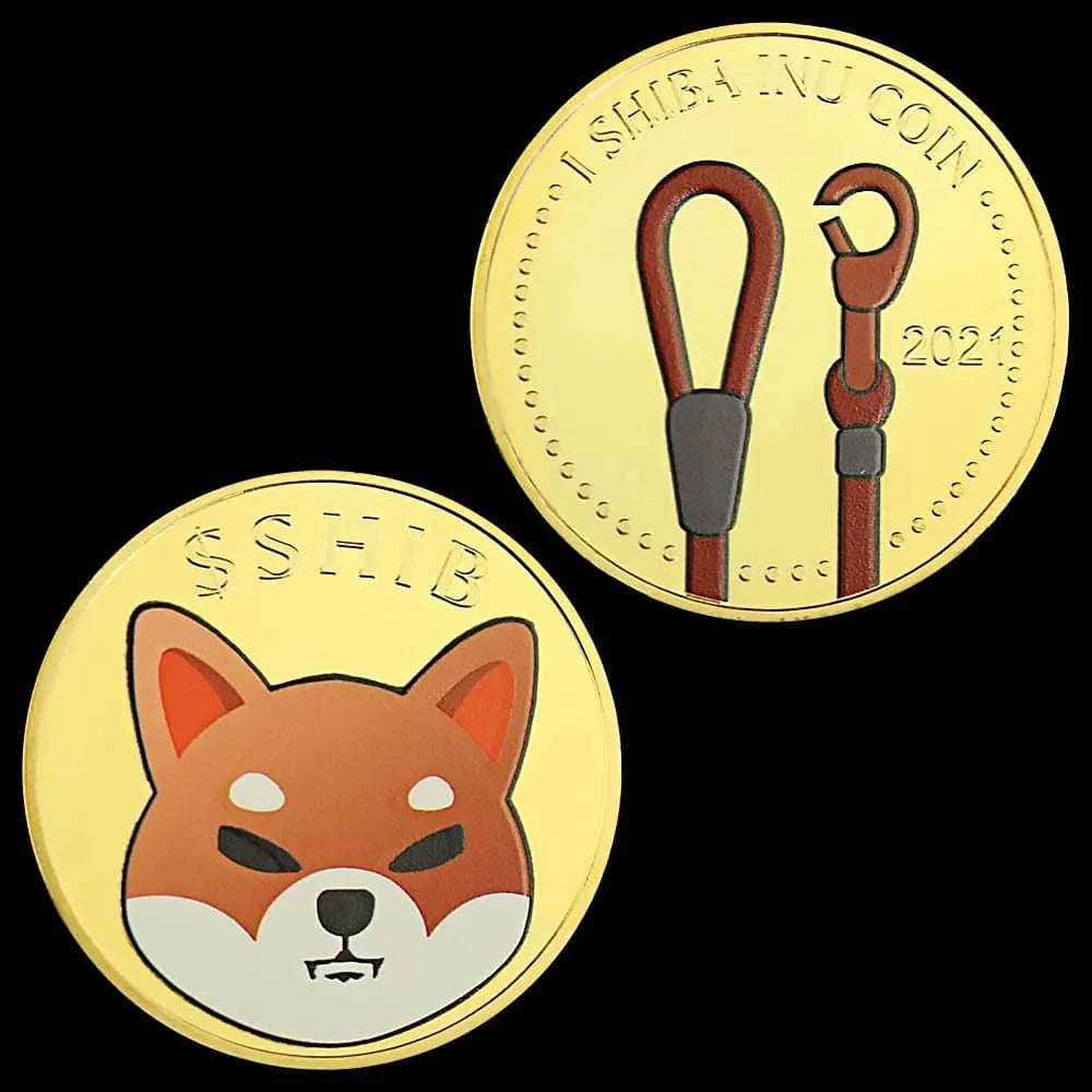 Physical SHIB Gold Coin – Dogecoin SHIBA Crypto Collectible 2025