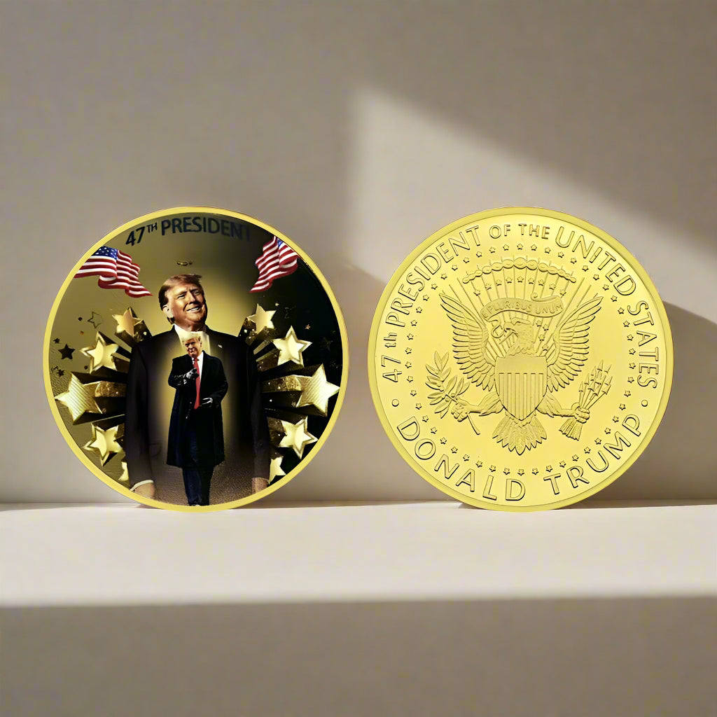 Donald Trump 47th President Gold Challenge Coin – Victory Edition Coll