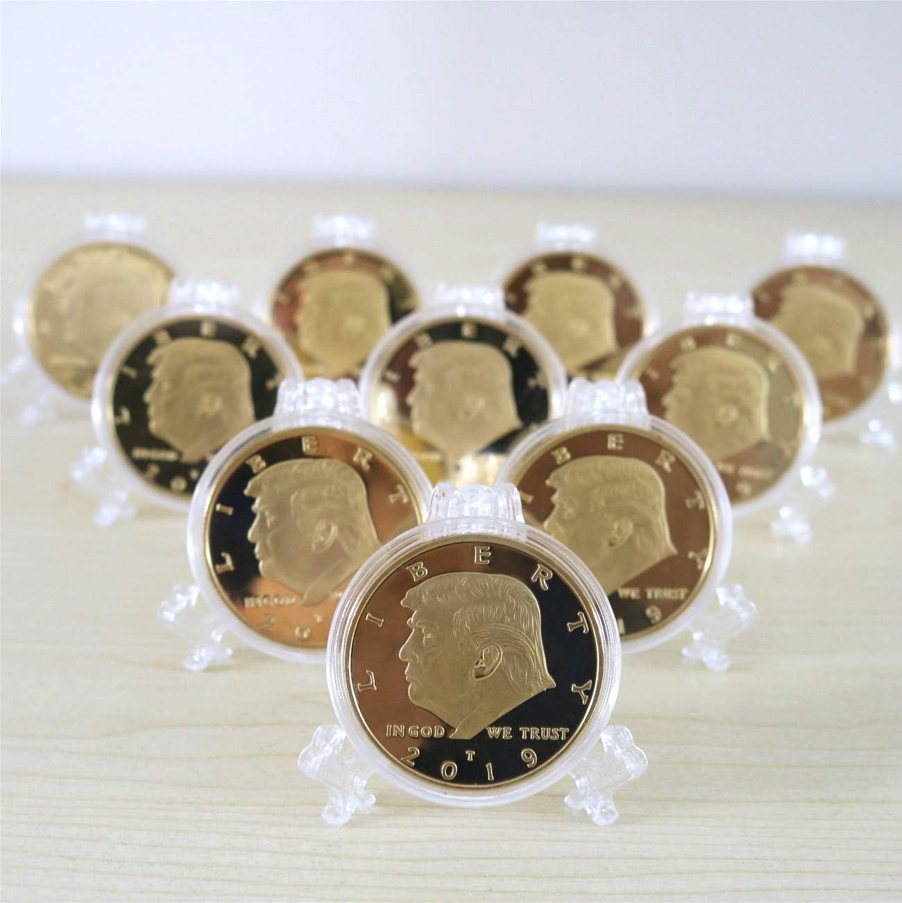 Collection of 10 President Donald Trump Coins