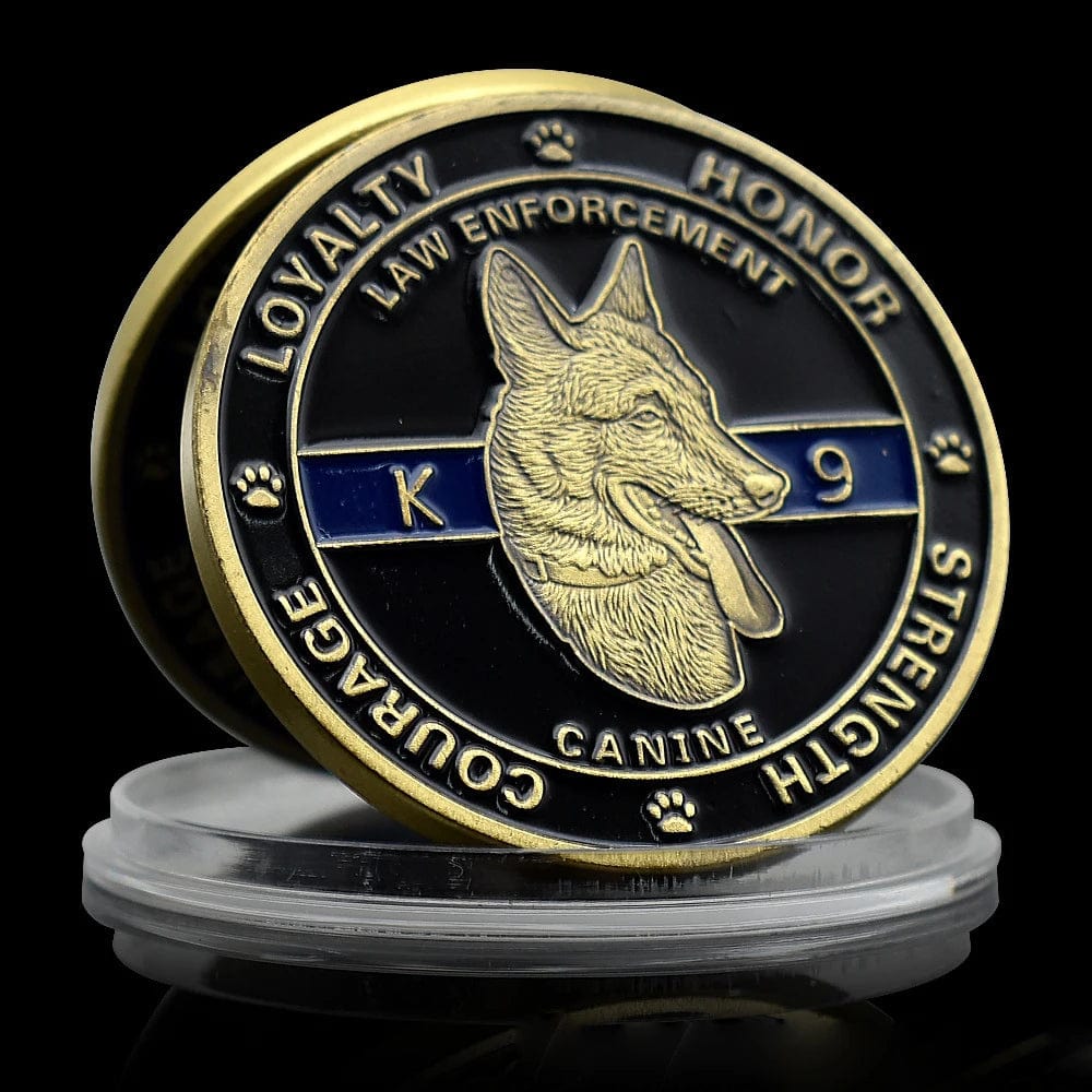 United States K9 Canine Souvenir Golden Plated Coin Guardians of The N
