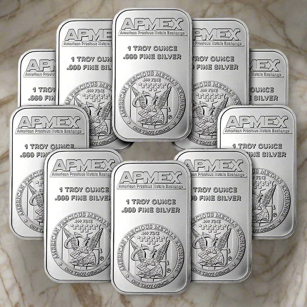 APMEX Silver Bullion Bars - Pack of 20